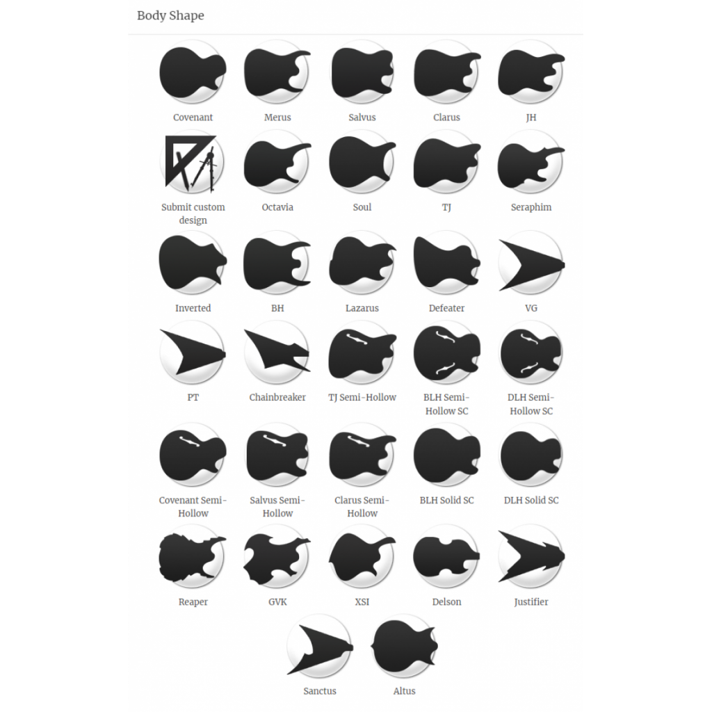 Electric Guitar Bodies - Rockin' Replicas